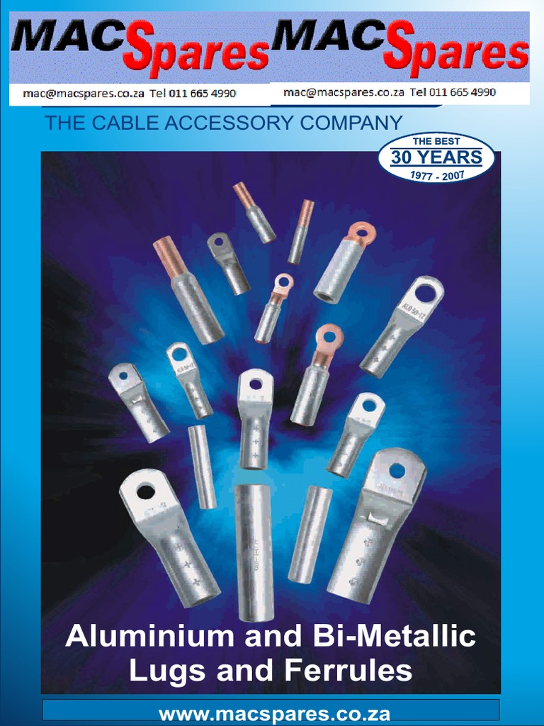 MS-Aluminium and Bi Metal Lugs and Ferrules | Electrical Connector ...