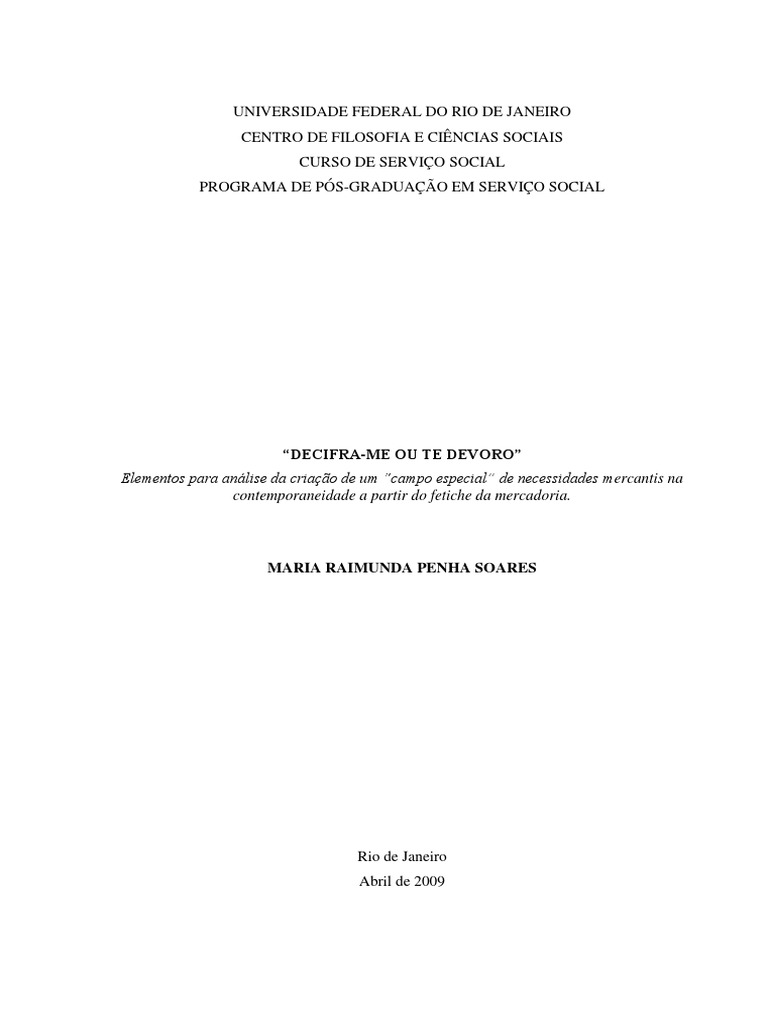 Decifra-Me Ou Te Devoro | PDF