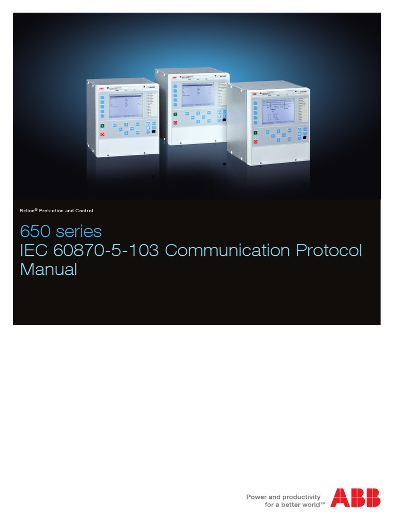 ABB Communication Protocol Manual Iec 60870-5-103 | PDF ...