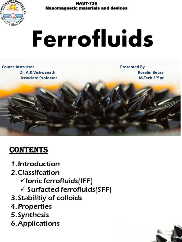 Ferro Fluid | PDF | Condensed Matter Physics | Physics