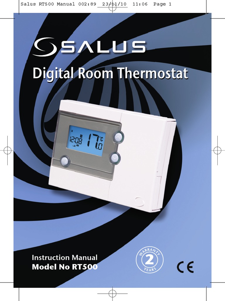 Salus RT500 Manual 002 | Thermostat | Celsius