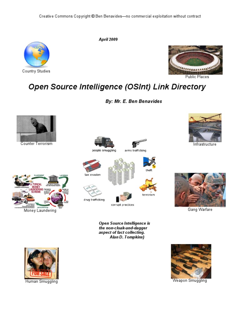 Open Source Intelligence (OSInt) Link Directory | PDF | Business | Computing And Information ...