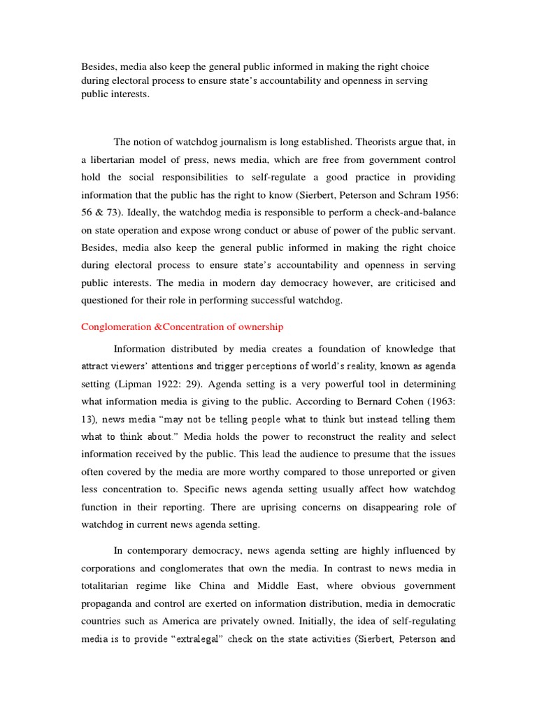 Failure of Watchdog | PDF | Journalism | News