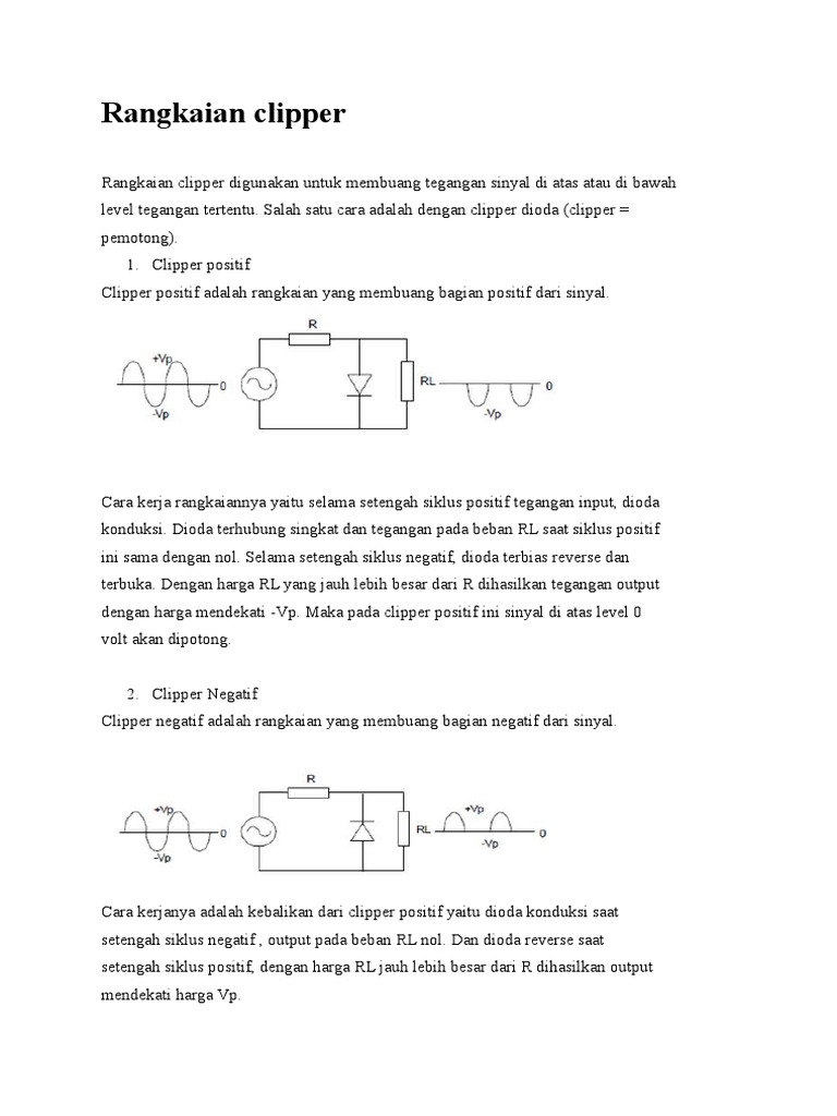 Rangkaian Clipper | PDF | Metode & Bahan Ajar