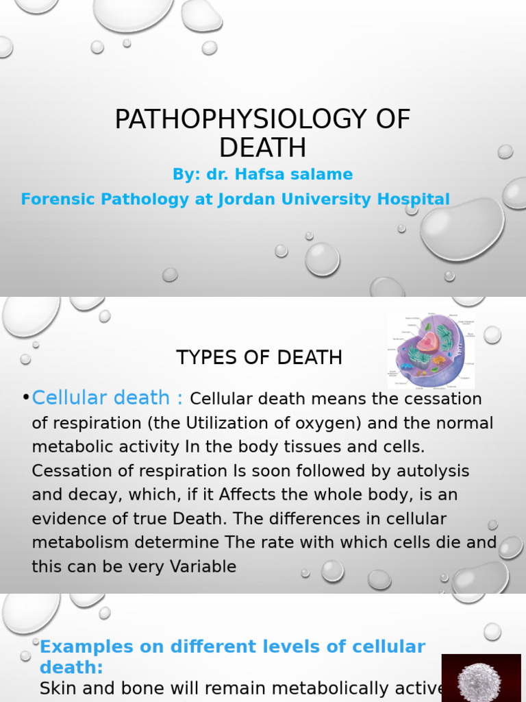 Pathophysiology of Death | PDF | Decomposition | Coma