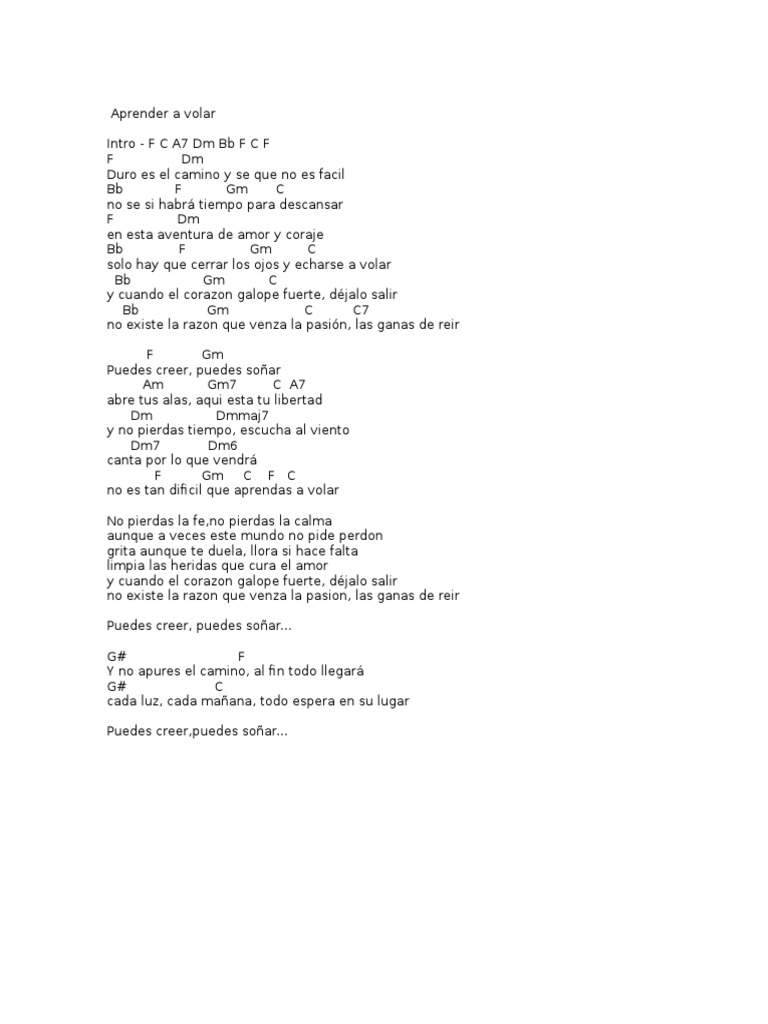 Aprender A Volar | PDF