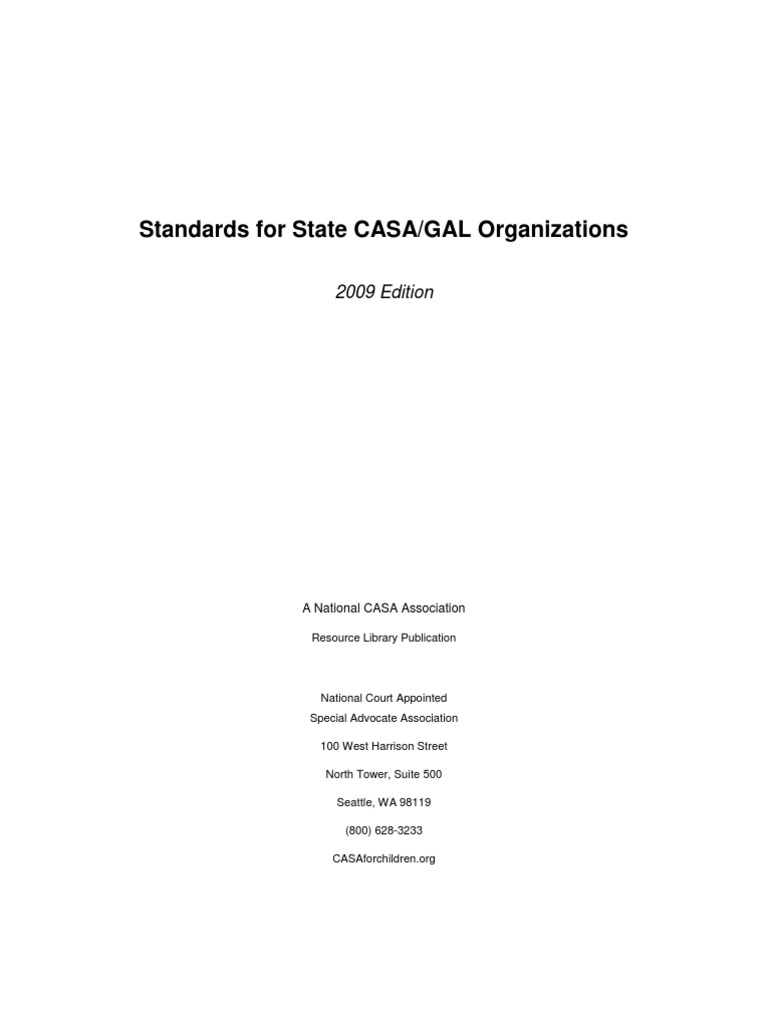 CASA State Standards 2009 | PDF | Governance | Audit