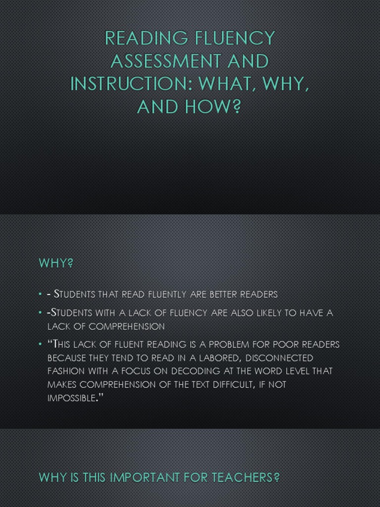 Reading Fluency: Assessment & Instruction | PDF | Foreign Language Studies