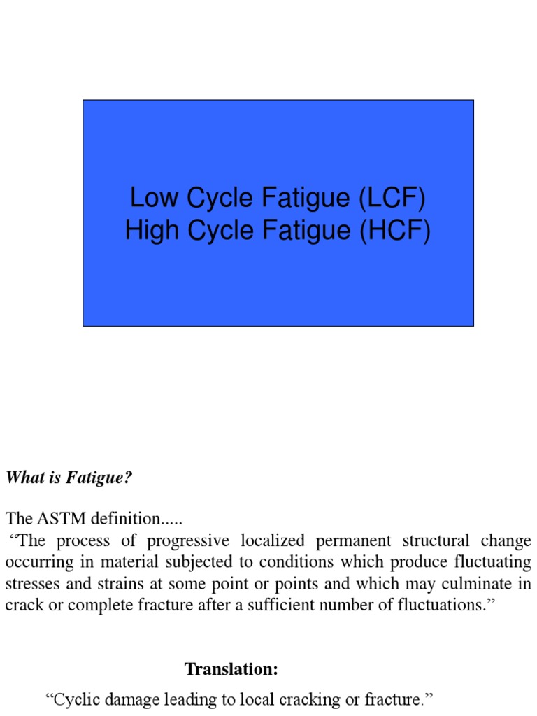 Low and High Cycle Fatigue | Fracture | Fatigue (Material)