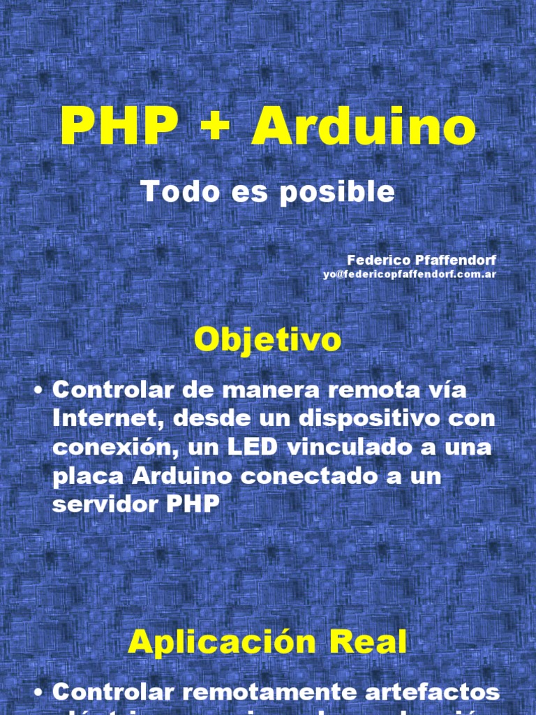 PHP + Arduino | PDF
