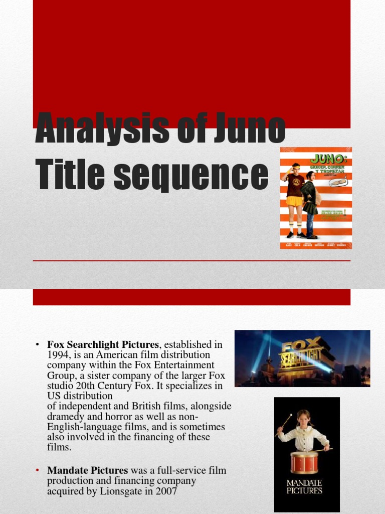 Analysis of Juno Title Sequence | PDF | Adolescence | Leisure
