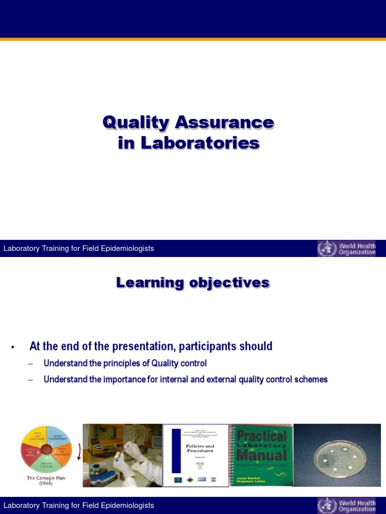 Quality Assurance in Laboratory Training | PDF