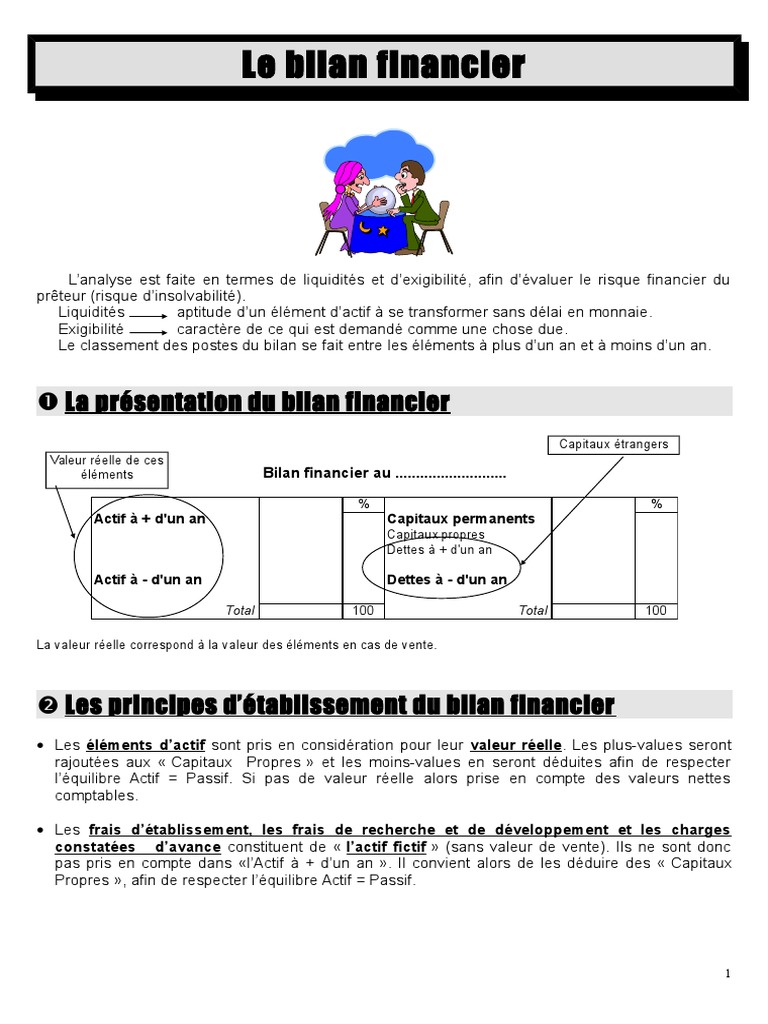 Cours7 Bilan Financier | PDF | Business