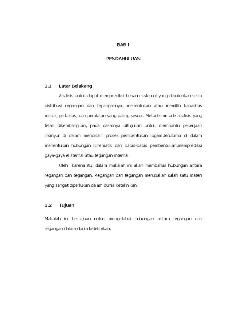 Hubungan Tegangan dan Regangan Teknik | PDF