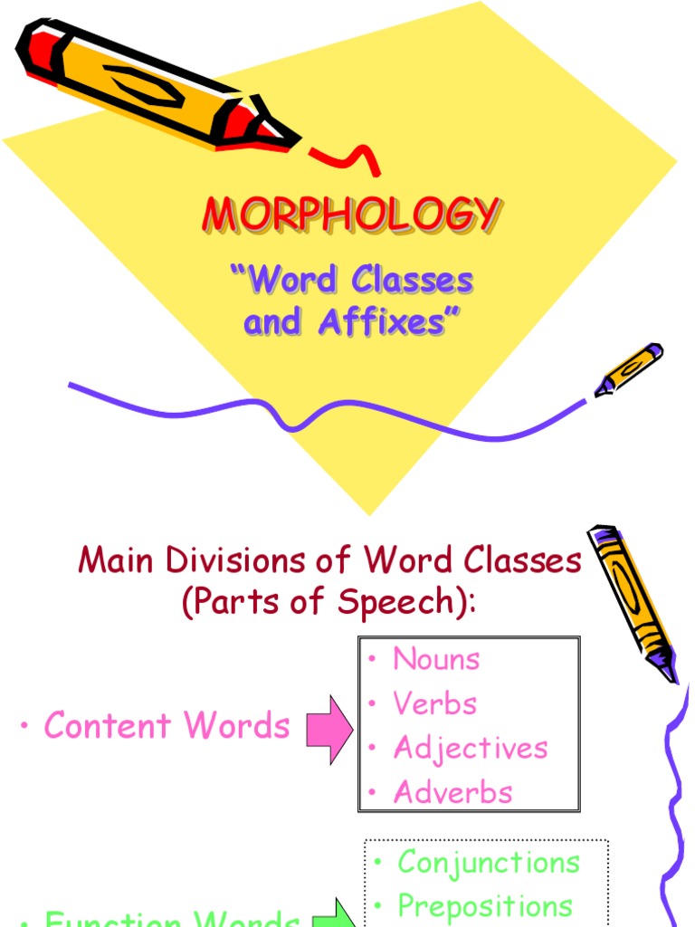 Morphology: "Word Classes and Affixes" | PDF