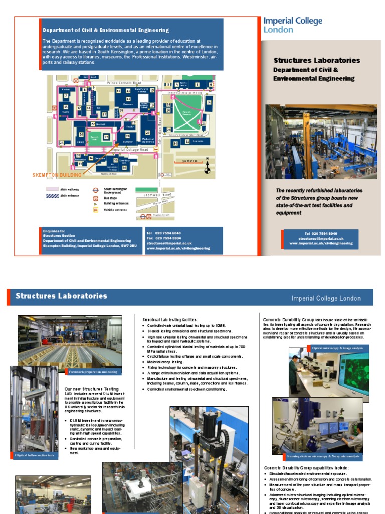 Structures Laboratories: Department of Civil & Environmental ...