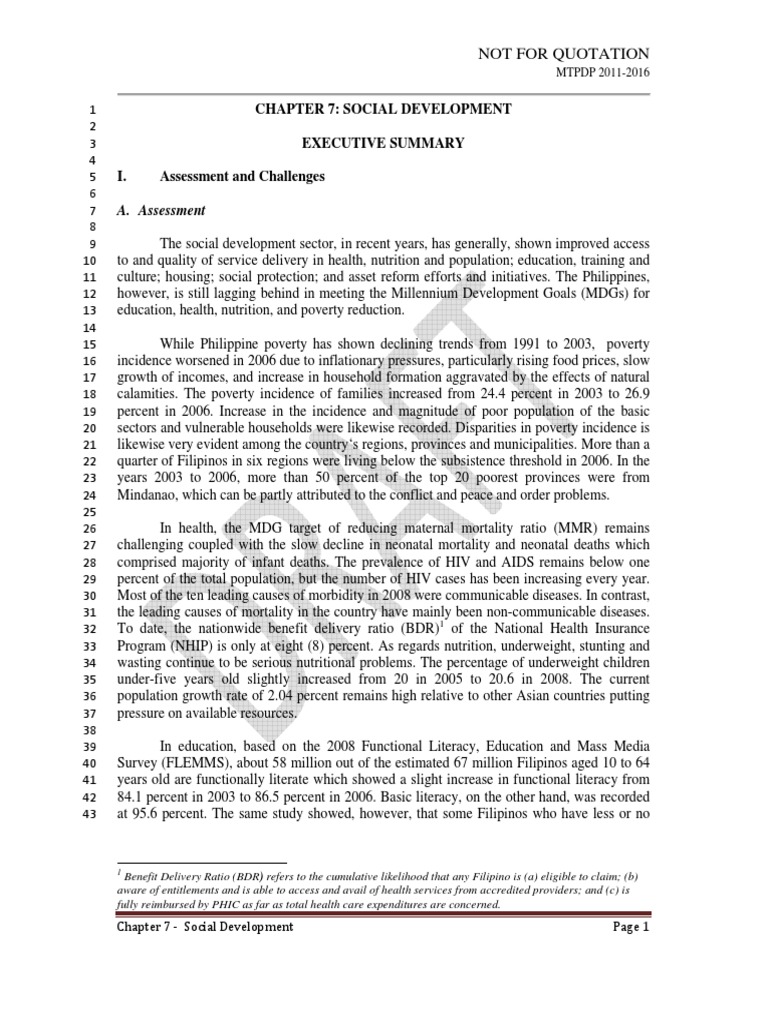 Chapter 7 Social Devt | Download Free PDF | Social Protection | Public–Private Partnership