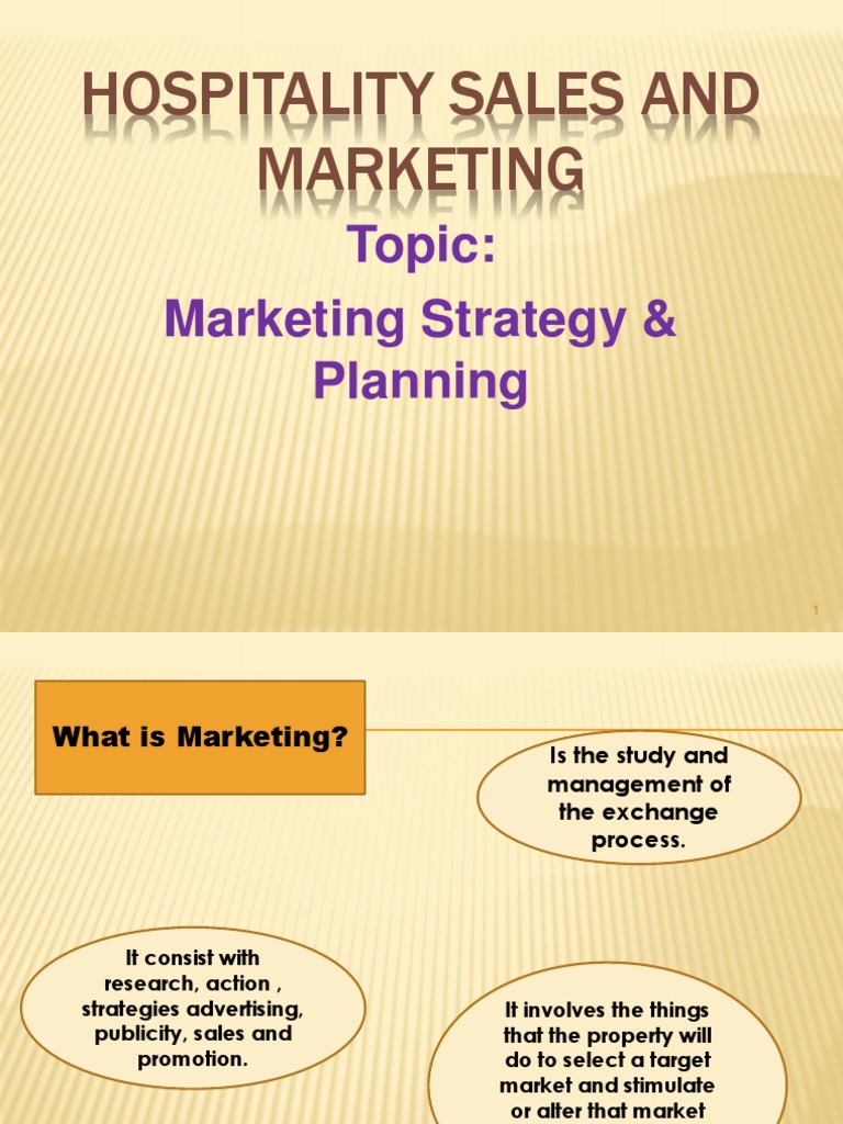 Hospitality Sales | Sales | Marketing