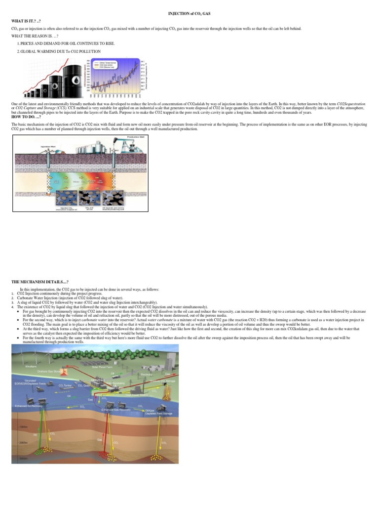 Injection of Co2 Gas Eng | PDF | Carbon Capture And Storage | Carbon ...