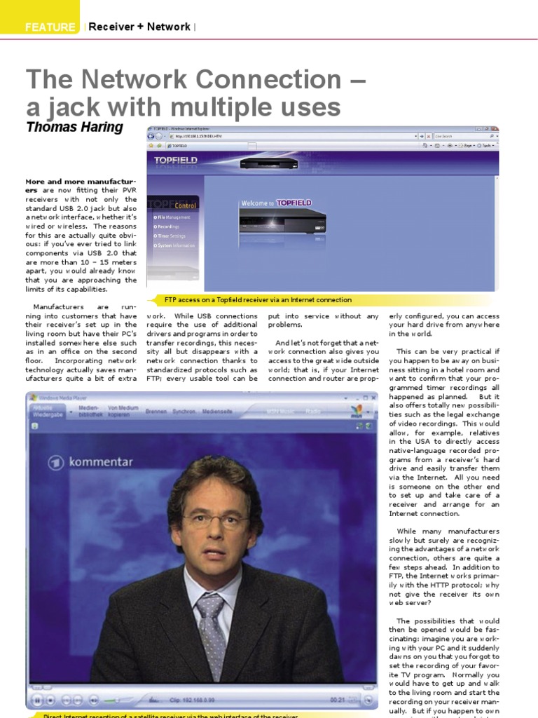 The Network Connection - A Jack With Multiple Uses: Thomas Haring | PDF ...