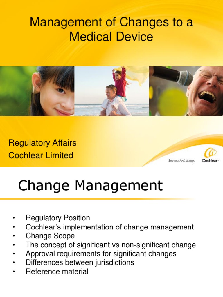 Regulatory Change Management | PDF | Medical Device | Food And Drug ...
