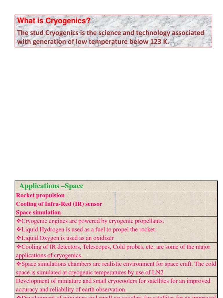 What Is Cryogenics? | PDF | Cryogenics | Superconductivity
