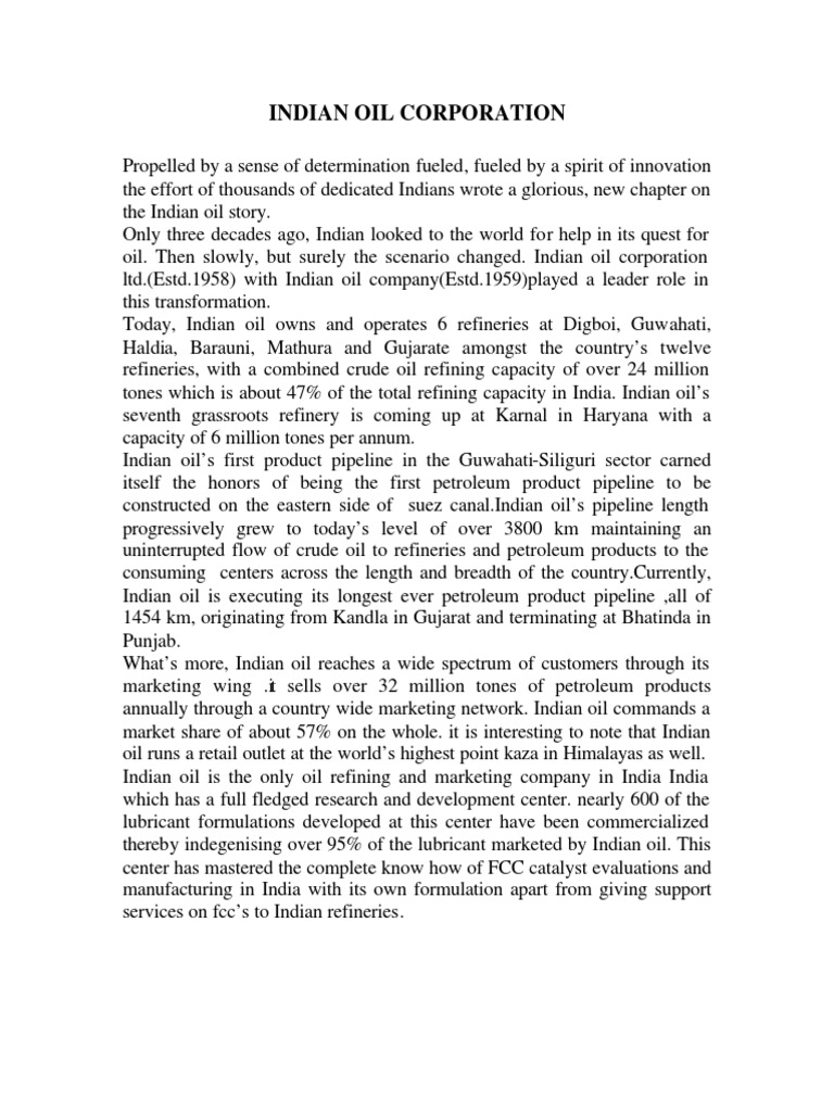 Mathura Refinery Overview and Impact | PDF