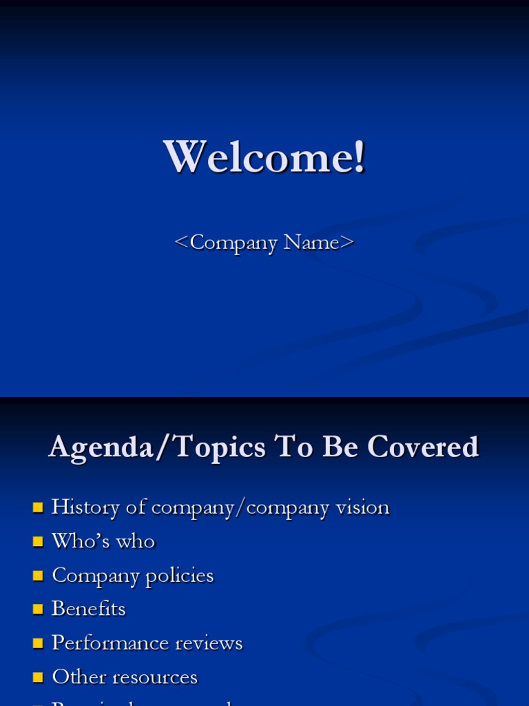 Employee Orientation Powerpoint Presentation | PDF