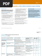 Example Risk Assessment For Motor Vehicle Repair Workshop | PDF | Risk ...
