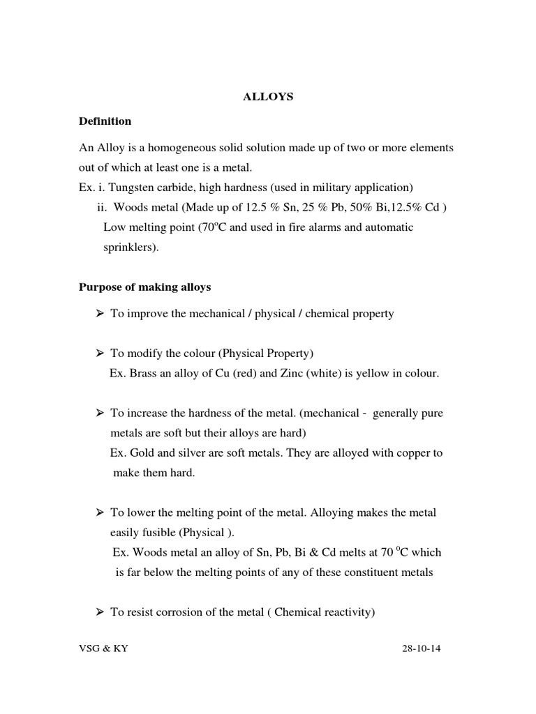 Alloys | PDF | Alloy | Steel