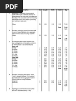 Standard BOQ Template | PDF | Mortar (Masonry) | Cement