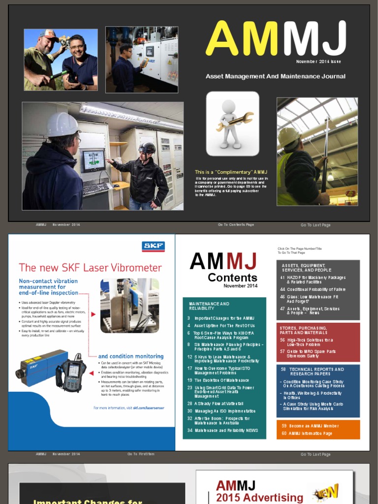 Asset Management and Maintenance Journal | PDF | Reliability ...
