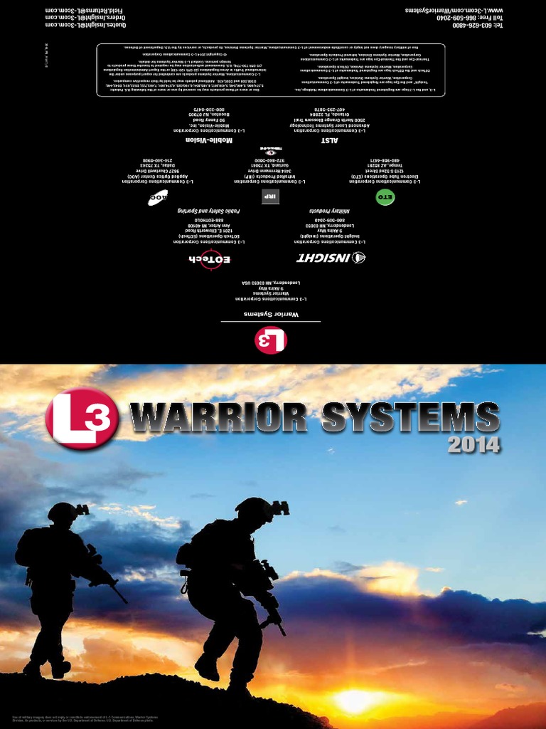 L3 Warrior Systems 2014 ProductGuide 11x17 r2 | PDF | Laser | Military ...