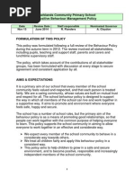 School Behaviour Management Guidance | PDF | Special Education | Teachers