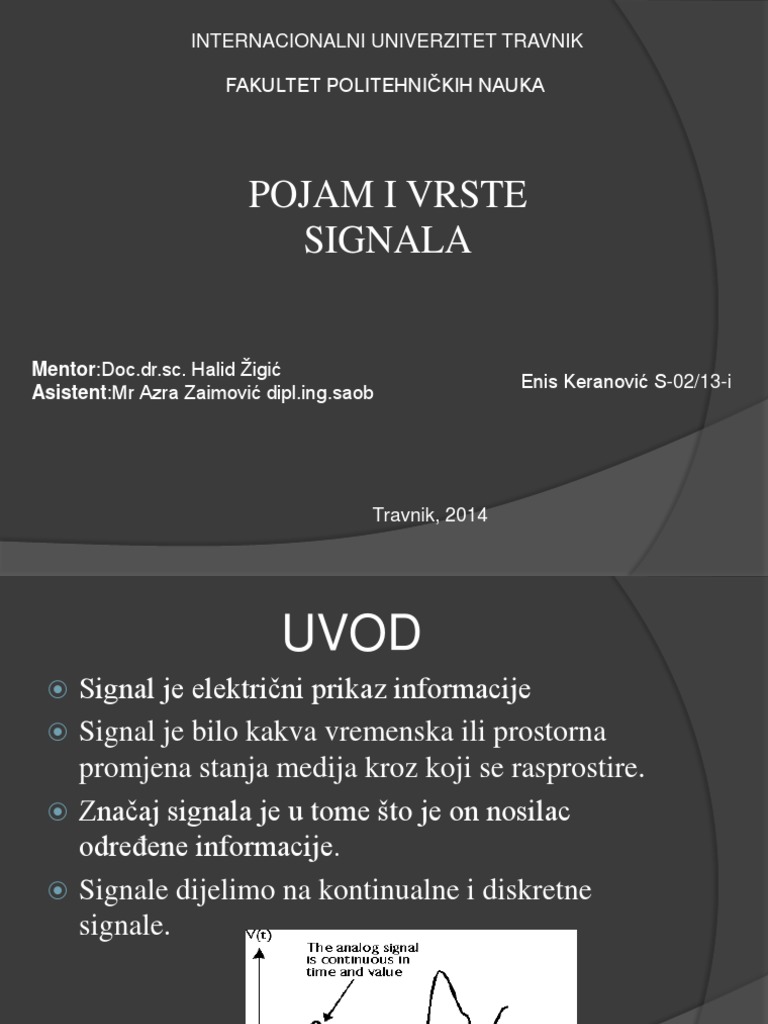 Vrste Signala | PDF