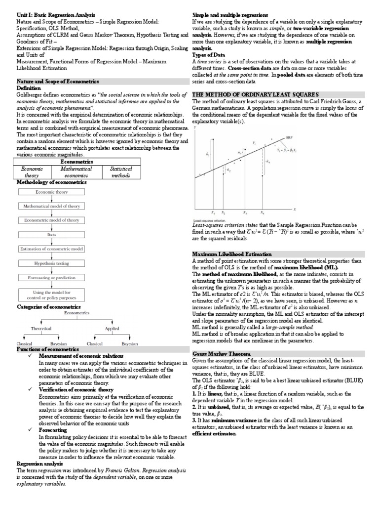 Basic Regression Analysis | PDF | Regression Analysis | Econometrics Basic Regression Analysis | PDF | Regression Analysis | Econometrics