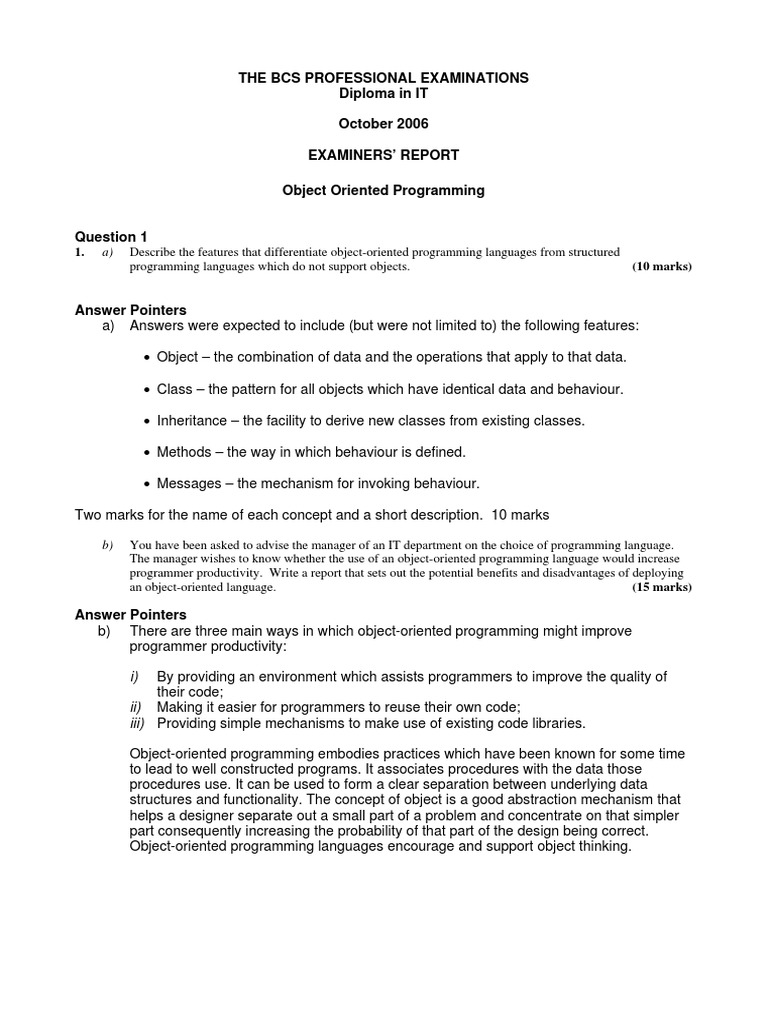 Oct 06 Di Poop Report | PDF | Class (Computer Programming ...