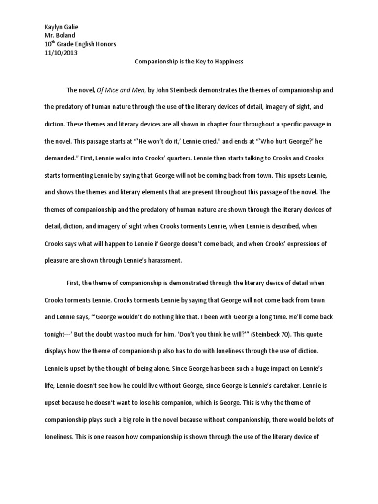 English Omam Theme and Literary Devices Essay | PDF | General Fiction