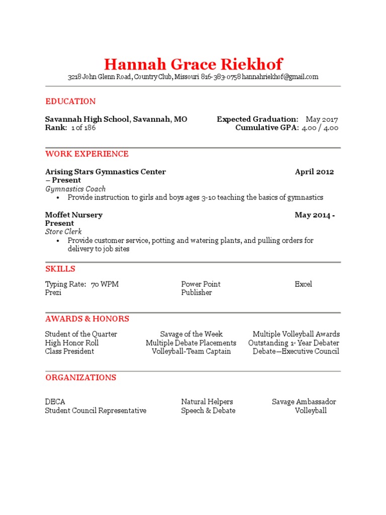 Hannah Resume | PDF | Career & Growth
