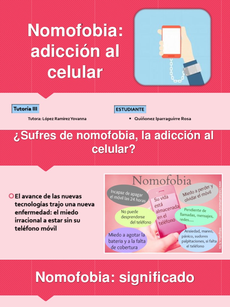 Nomofobia: Entendiendo la adicción al móvil | PDF | Teléfonos móviles ...