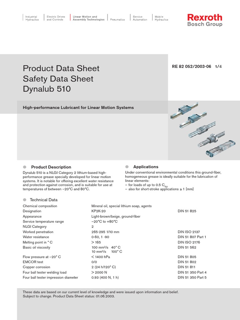 Dynalub Lubricant 510 Eng R0 Safety | PDF | Dangerous Goods | Combustion