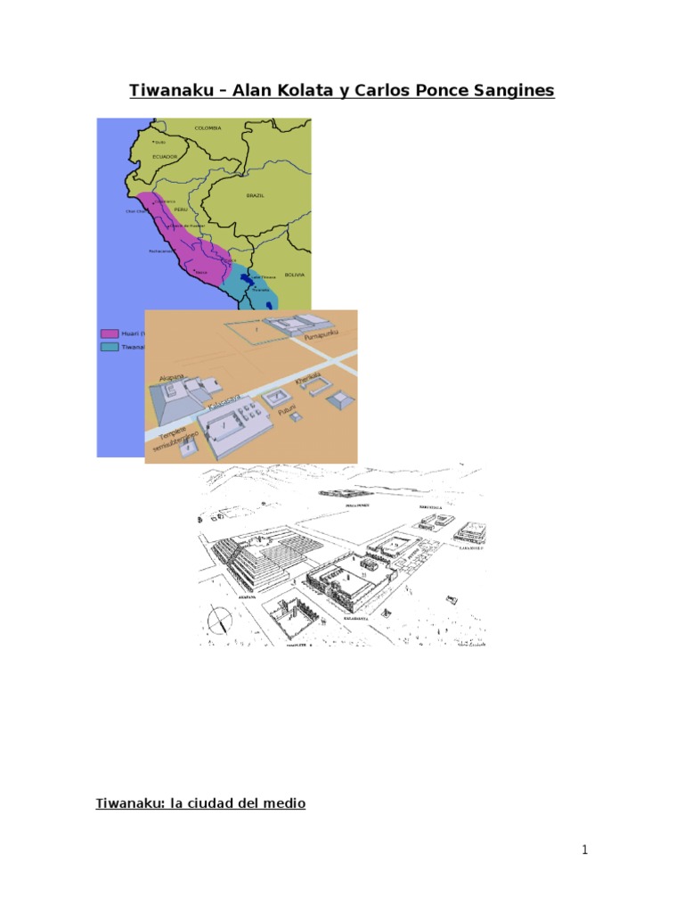 Tiwanaku - Texto Alan Kolata y Carlos Ponce Sangines | PDF