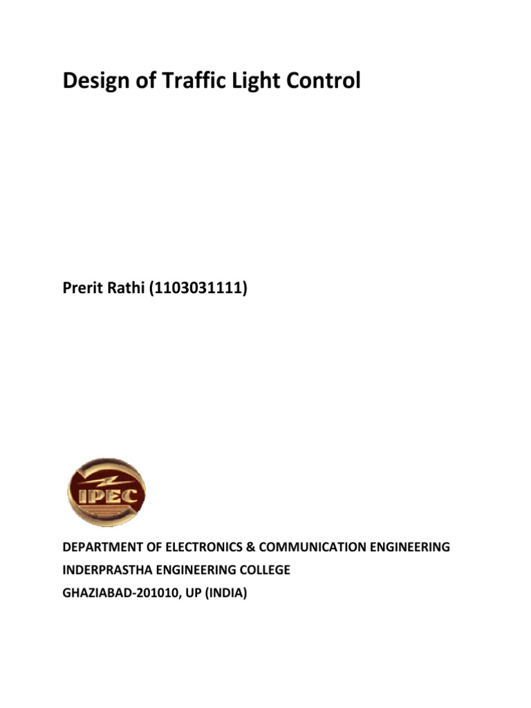 Design of Traffic Light Control | PDF | Computer Engineering | Electrical Engineering