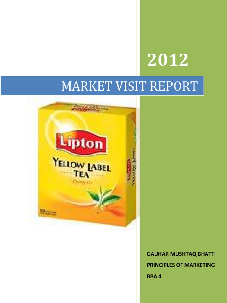Market Visit Report | Download Free PDF | Tea | Point Of Sale