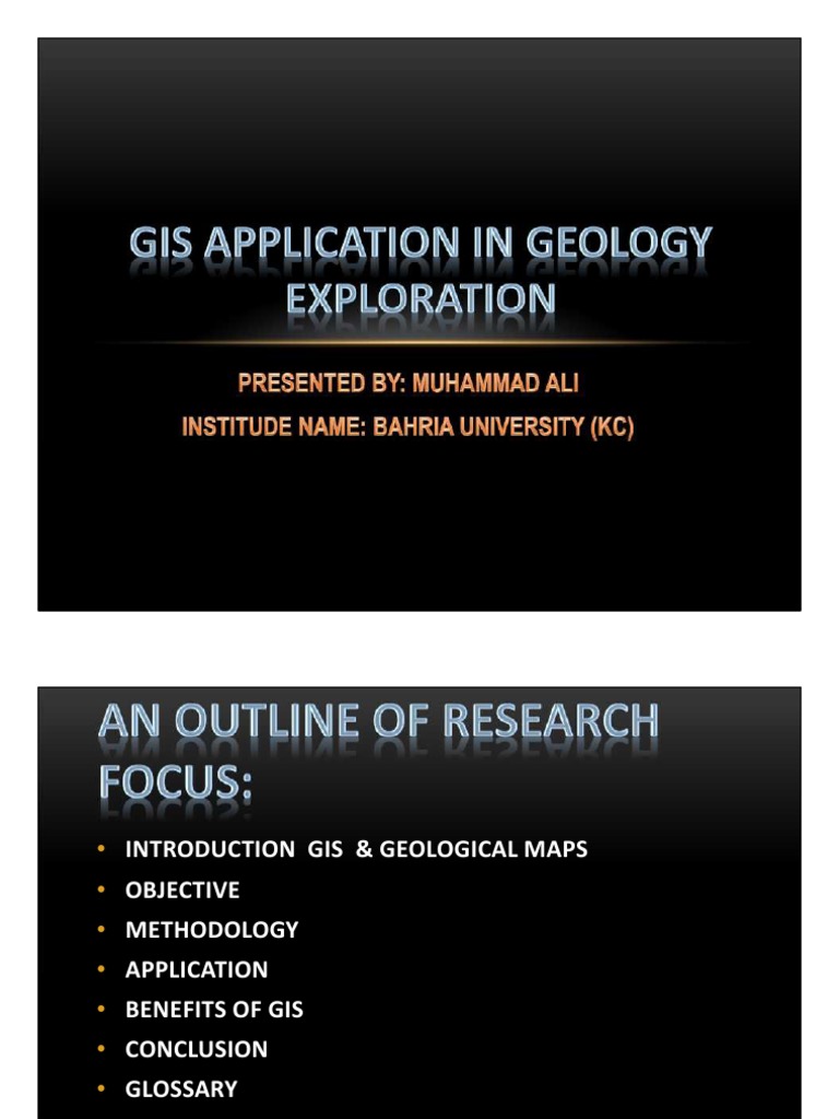 Gis Application in Geology | PDF | Geographic Information System ...