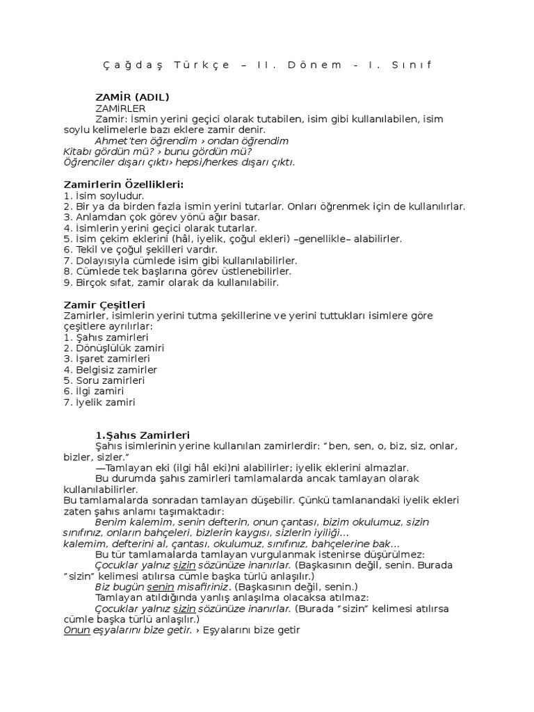 Zamir Ve Çeşitleri | PDF