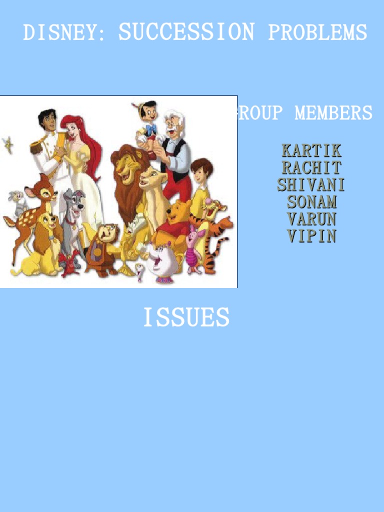 Disney Problems: Succession | PDF | The Walt Disney Company | Walt ...