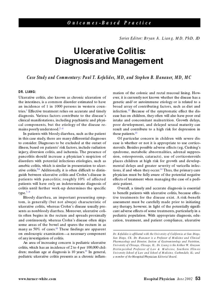 Colitis PDF | PDF | Ulcerative Colitis | Inflammatory Bowel Disease