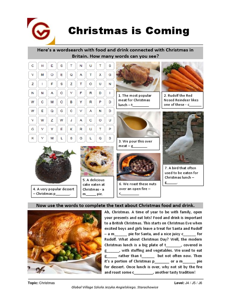 Christmas Is Coming PDF | Download Free PDF | Lunch | Christmas