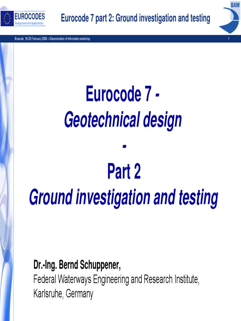 Eurocode 7 - Geotechnical Design | PDF | Deep Foundation | Geotechnical ...